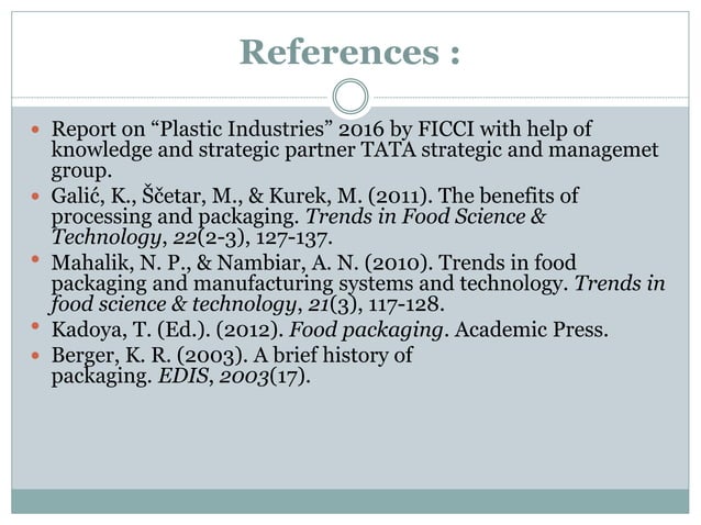 Polymeric Food Packaging Material's | PPTX