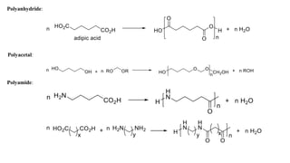 Polymerisation reactions and synthesis of important polymers | PPTX