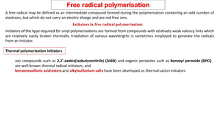Polymerisation reactions and synthesis of important polymers | PPTX
