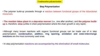 Polymerisation reactions and synthesis of important polymers | PPTX
