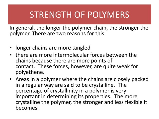 Polymers | PPTX | Chemistry | Science