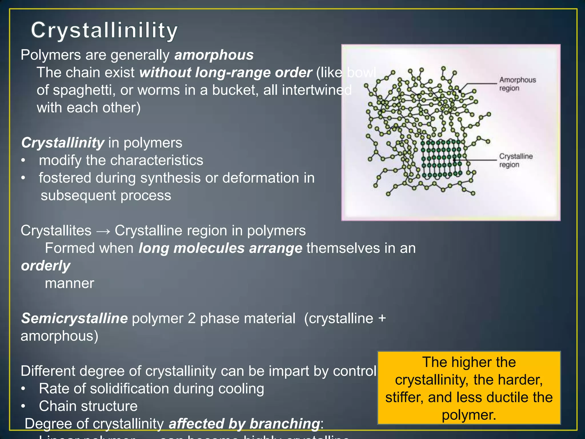 Polymerization and structure of polymers | PPTX