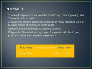 Polymerization and structure of polymers | PPT | Free Download