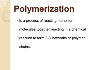 Polymerization Experiment | PPTX