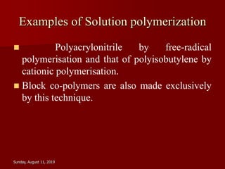Polymerization Process | PPTX