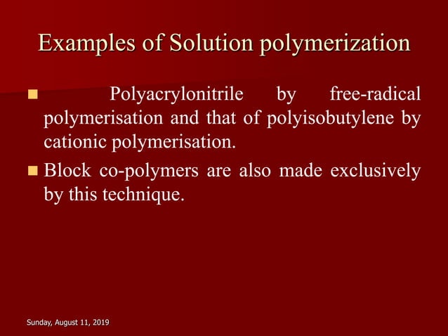 Polymerization Process | PPTX | Chemistry | Science
