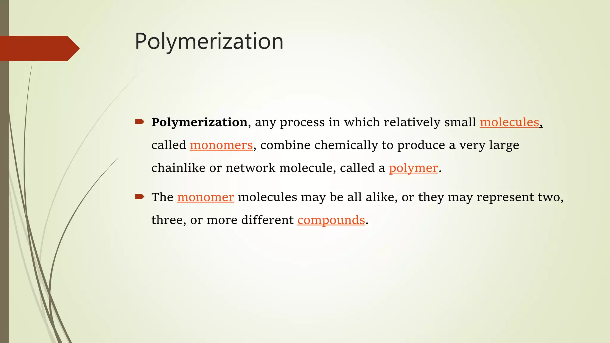 Polymerization process or synthesis by Dr. Salma Amir | PPT