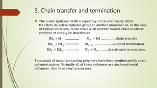 Polymerization process or synthesis by Dr. Salma Amir | PPT