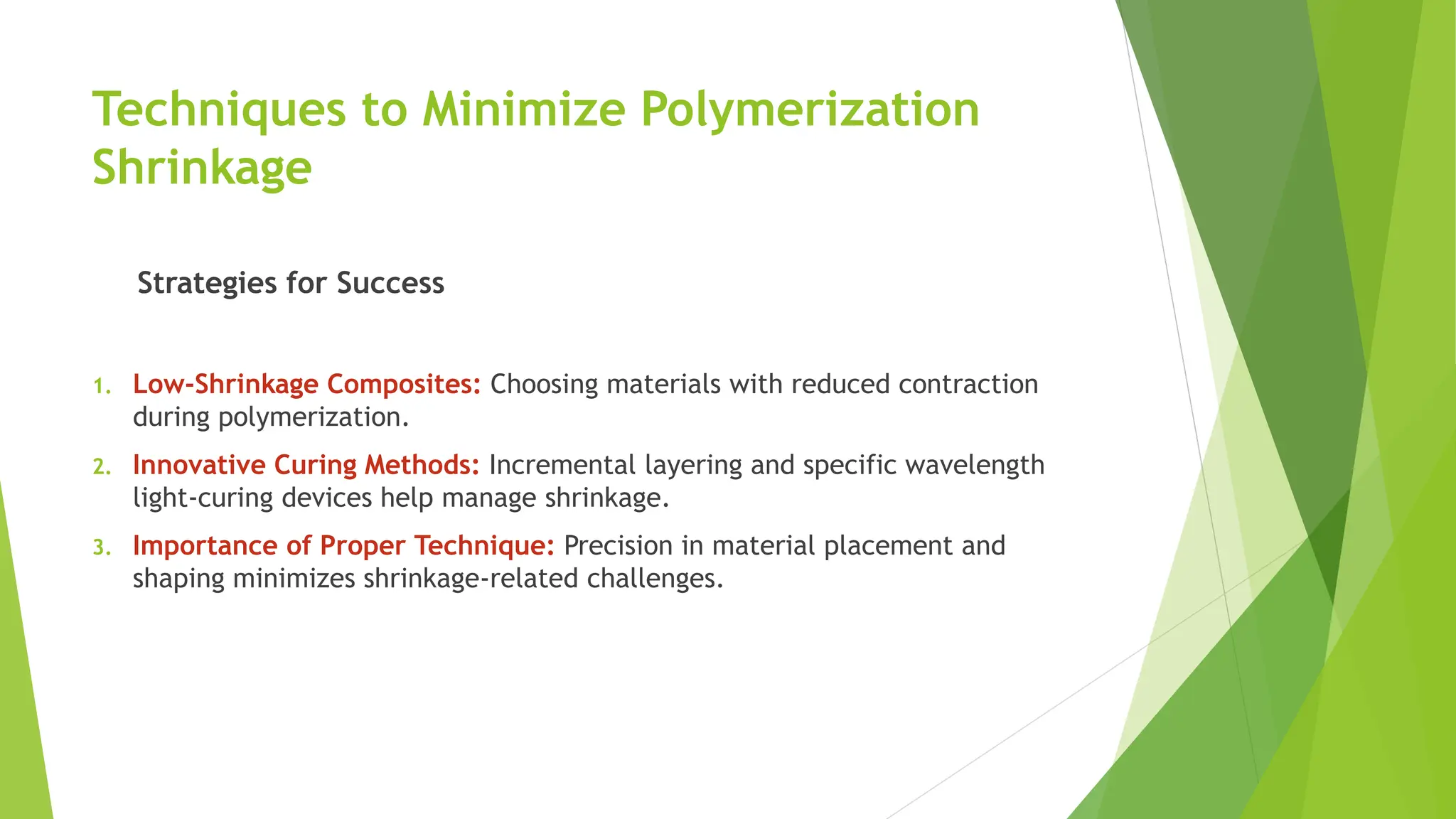 Polymerization Shrinkage In Composite Restoration Pptx