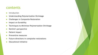polymerization shrinkage in composite restoration.pptx