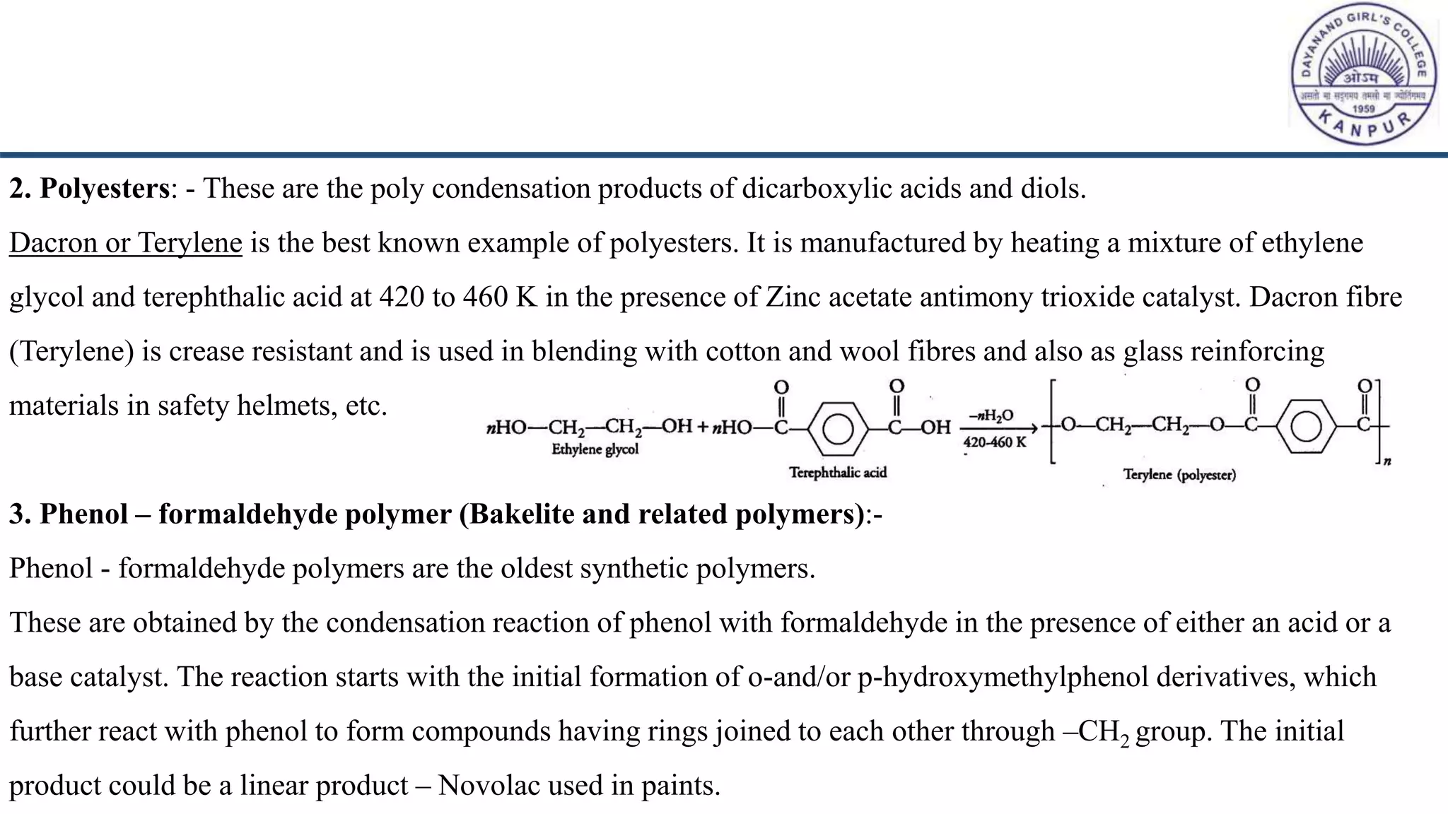 Polymer M.Sc. Final presented by Dr. Sonia Rani.pptx | Chemistry | Science