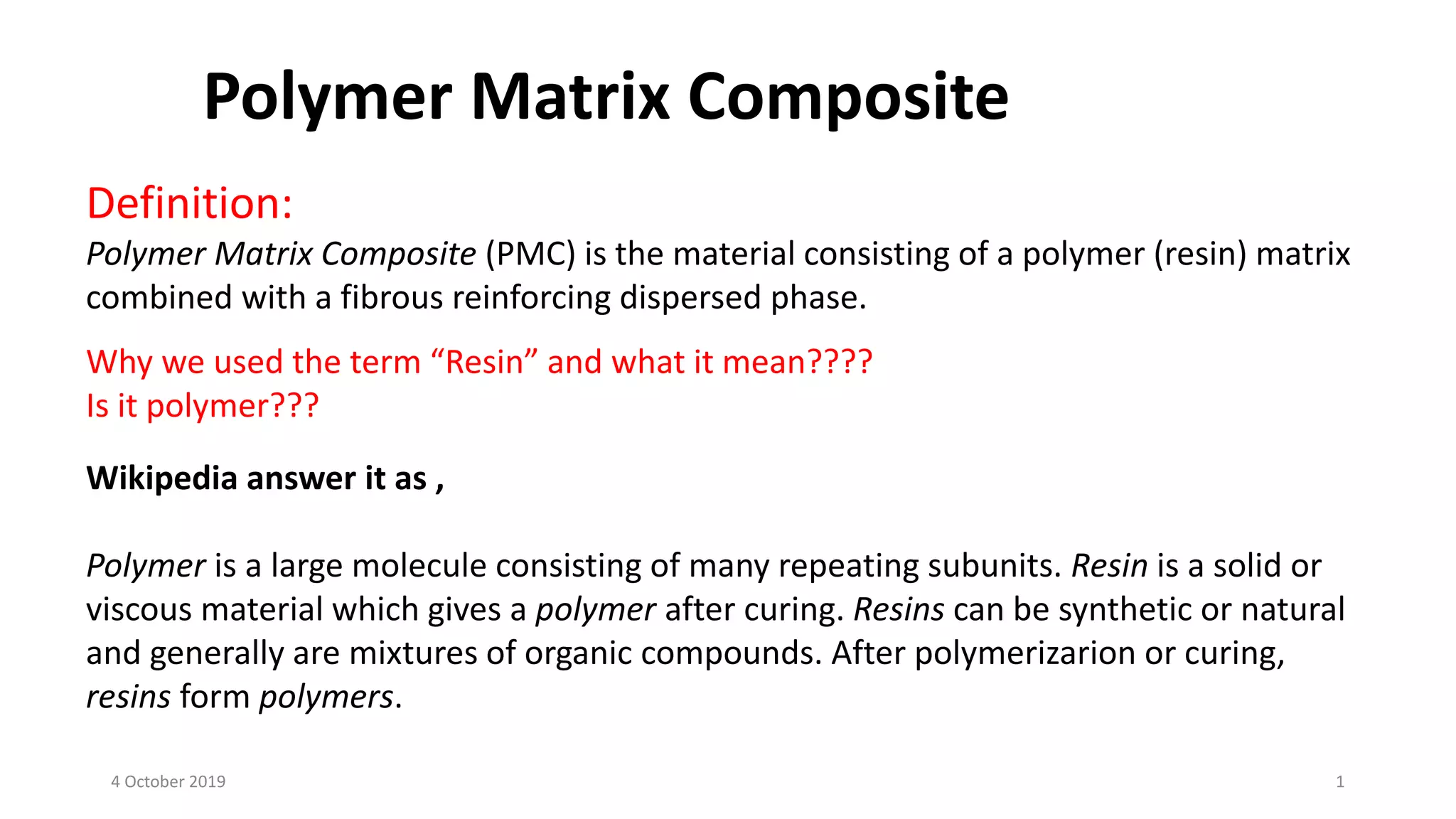 Polymer matrix composite | PPTX