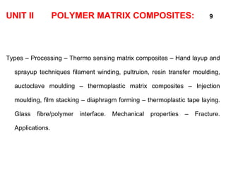 Polymer matrix composites | PPT