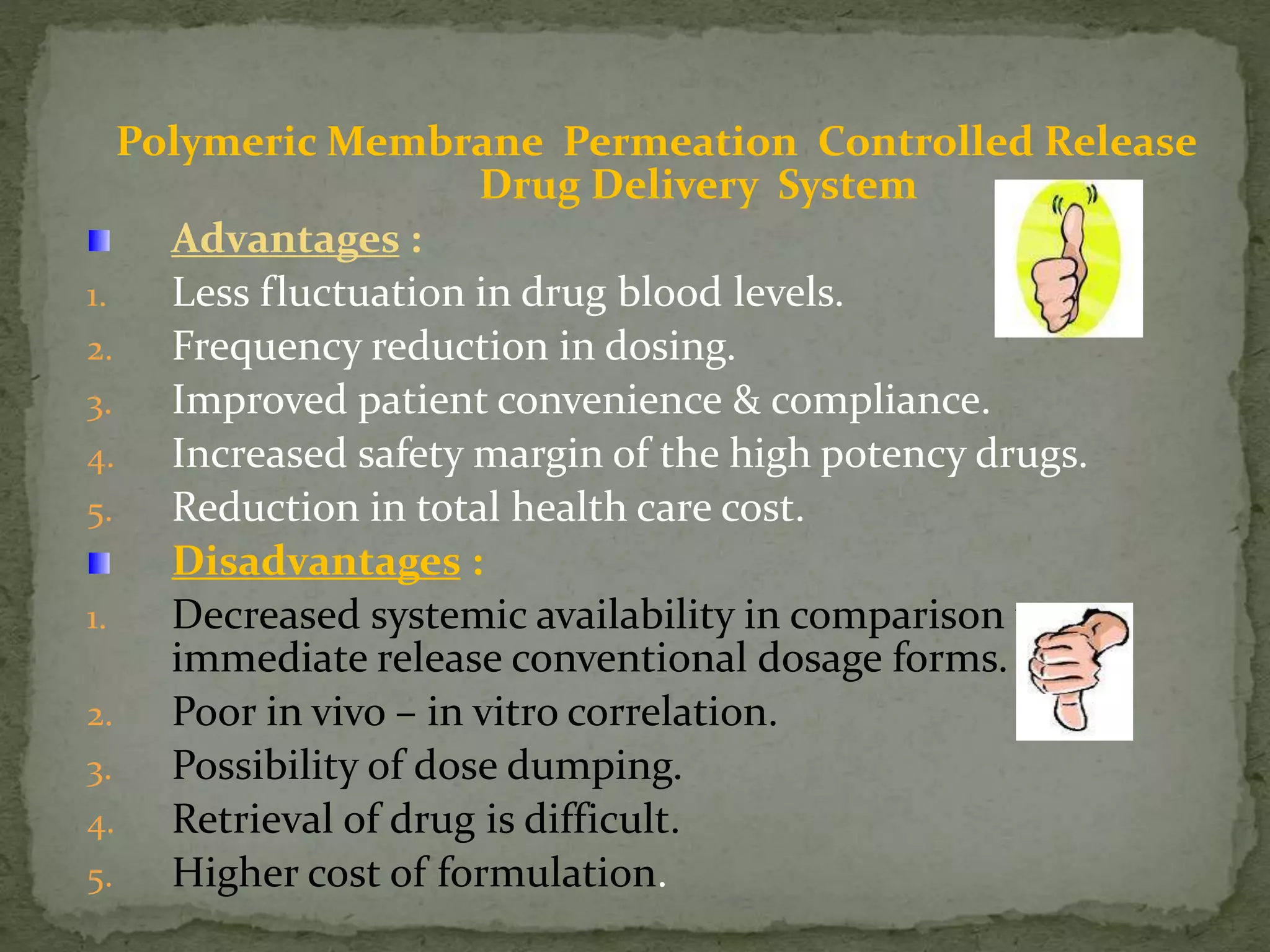Polymer membrane permeation cdds | PPTX