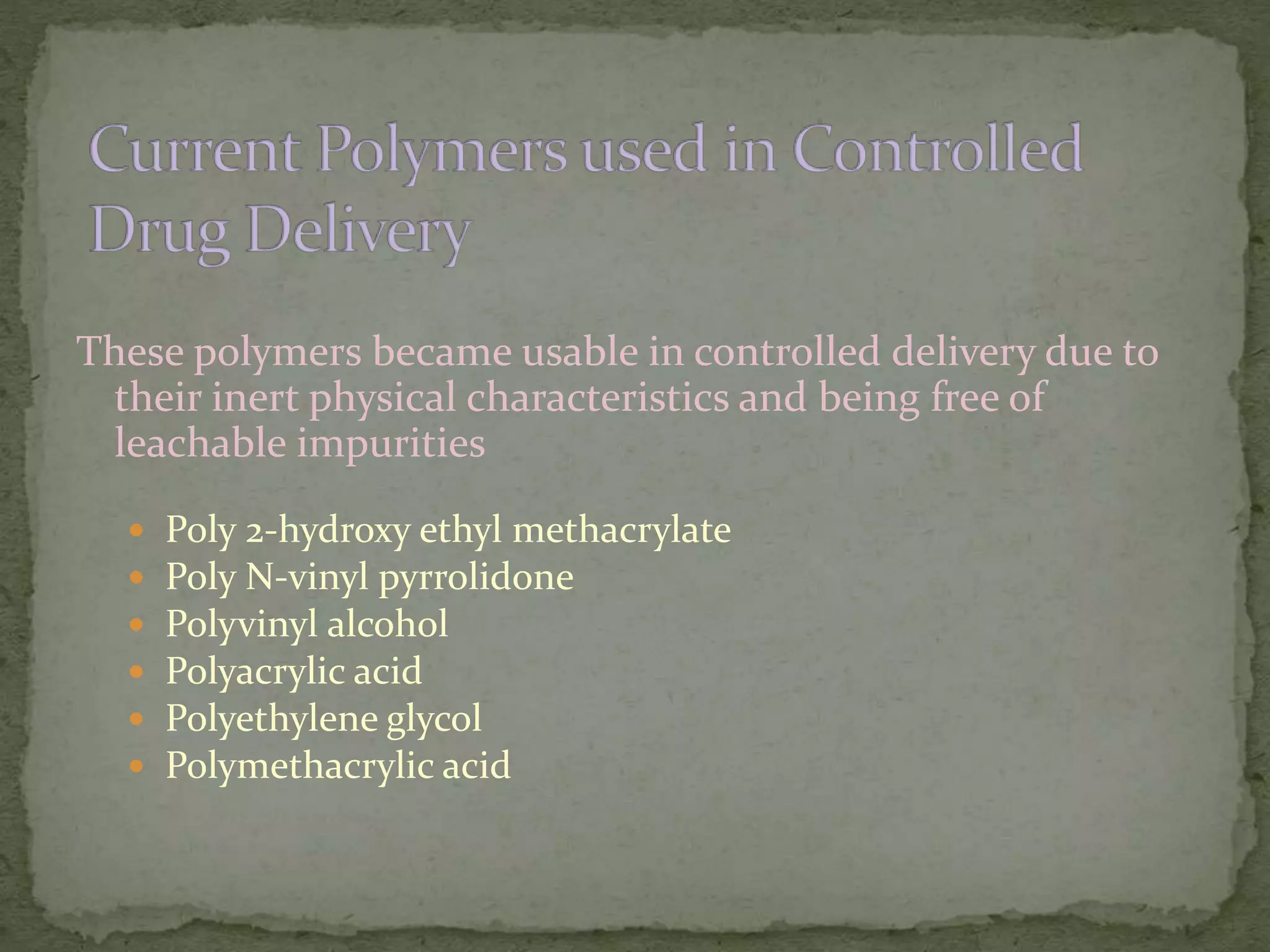 Polymer membrane permeation cdds | PPTX