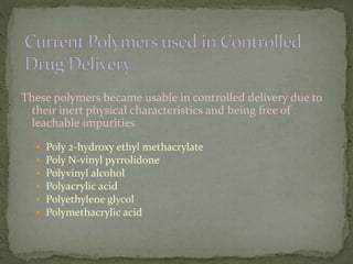 Polymer membrane permeation cdds | PPT