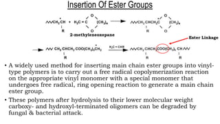 Modification of polymers to facilitate biodegradation | PPT
