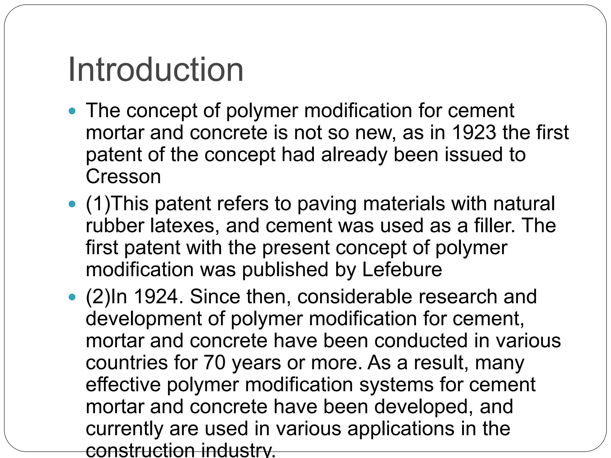 Polymer modified concrete | PPTX