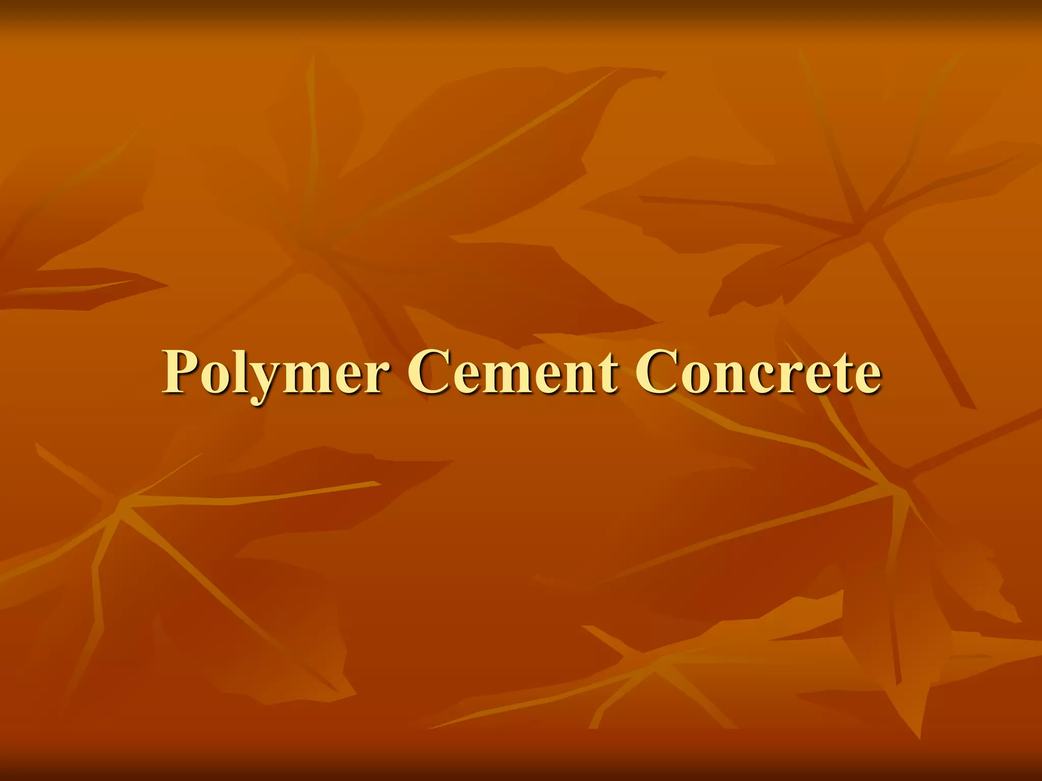 Polymer modified concrete 1 | PDF