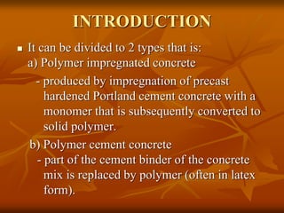 Polymer modified concrete 1 | PDF