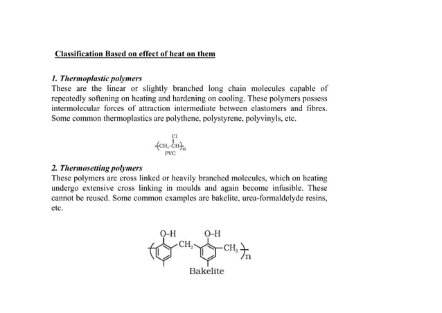 Polymer ppt and classification of polyme | PPT