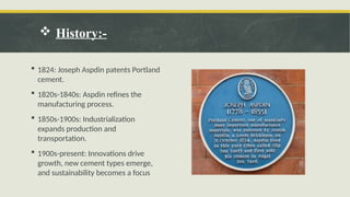 Portland Cement its history and its types .pptx