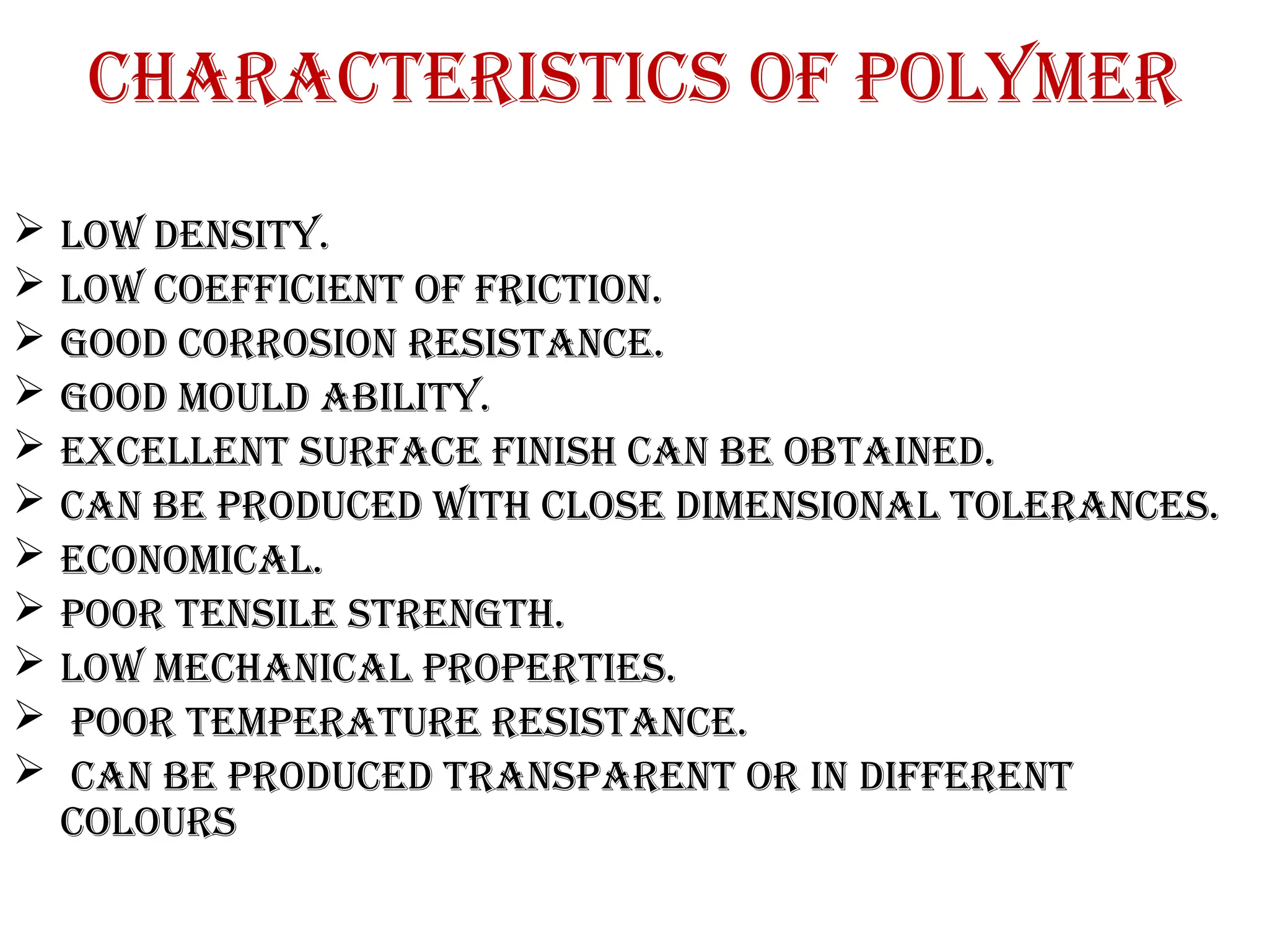 polymers with their classification types | PPTX