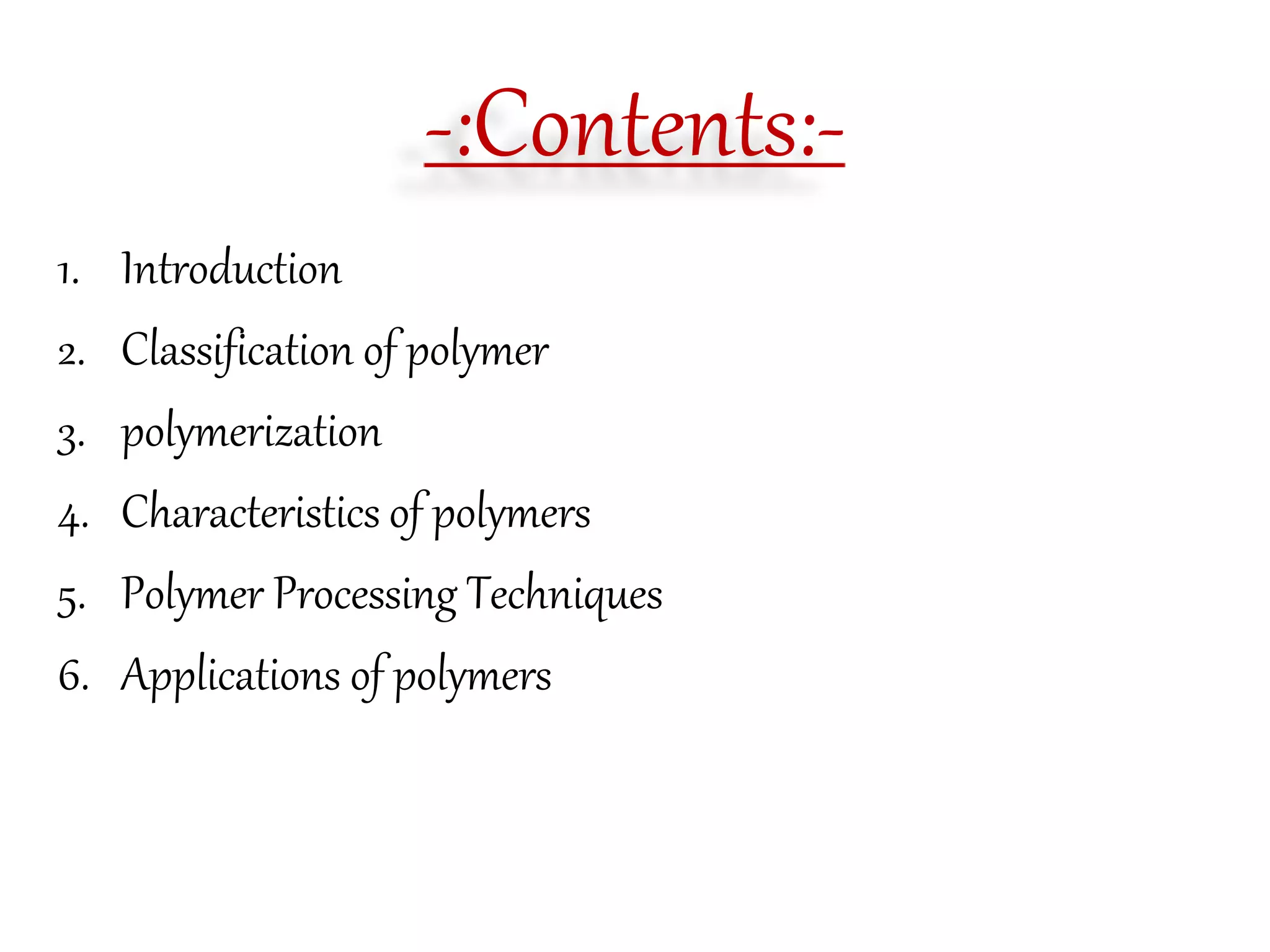 Polymers | PPTX