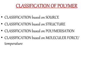 Polymers | PPTX