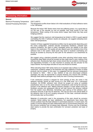 Polymer Product Technical Datasheet Template | PDF