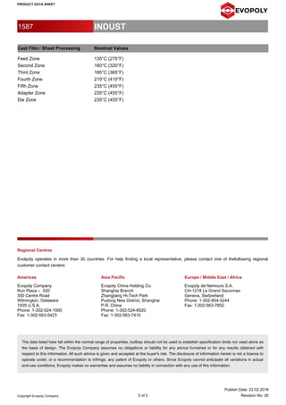 Polymer Product Technical Datasheet Template | PDF
