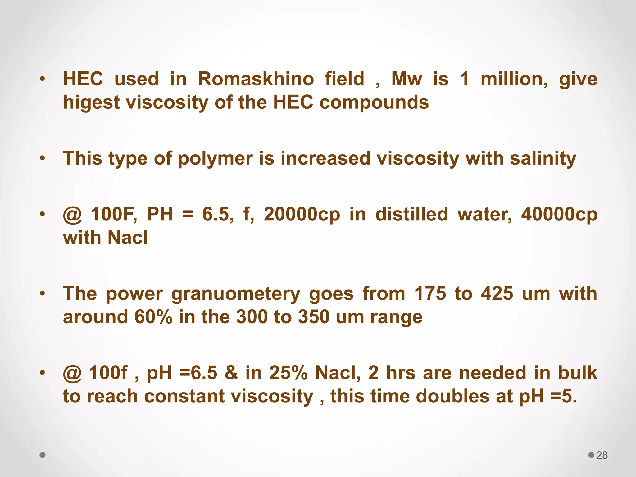 Polymer profile modification | PPT