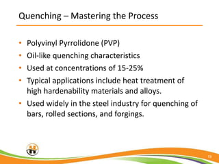 Heat Treating — Choosing & Using Polymer Quenchants | PPT | Chemistry | Science