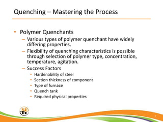 Heat Treating — Choosing & Using Polymer Quenchants | PPT | Chemistry | Science