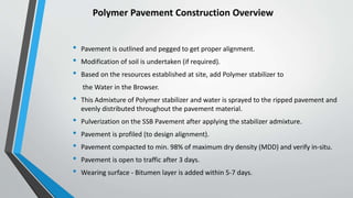 Polymer road technology | PPTX