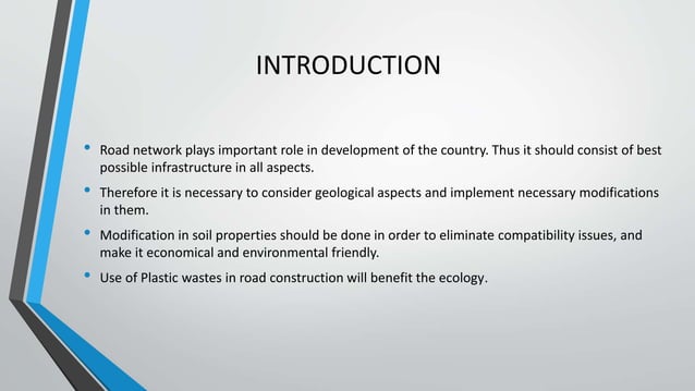 Polymer road technology | PPTX | Geology | Science