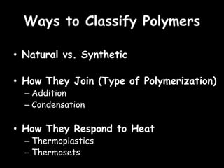 Polymers | PPTX
