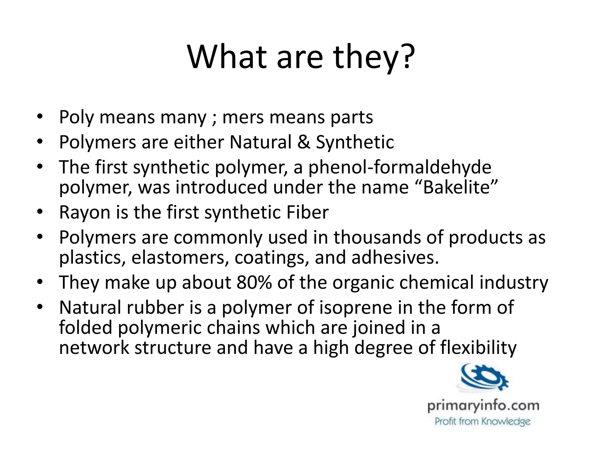 Polymers | PPTX