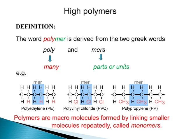 Engineering Chemistry - POLYMERS - 20.ppt | Chemistry | Science