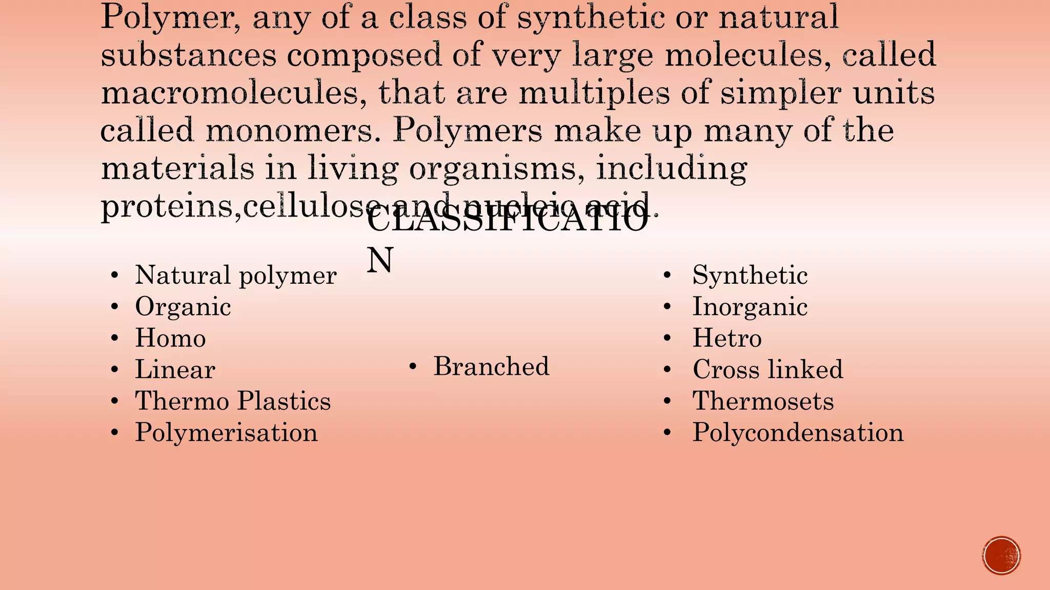Polymers | PPTX | Chemistry | Science