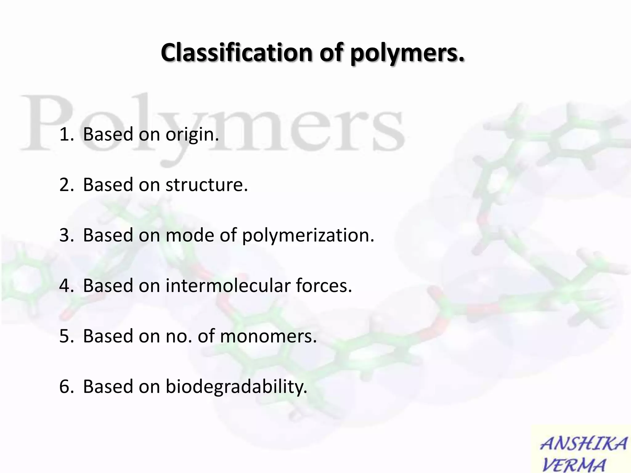 Polymers | PPT