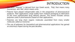 Polymers | PPTX