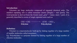 Polymers | PPTX