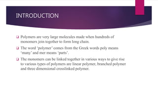 Polymers | PPTX