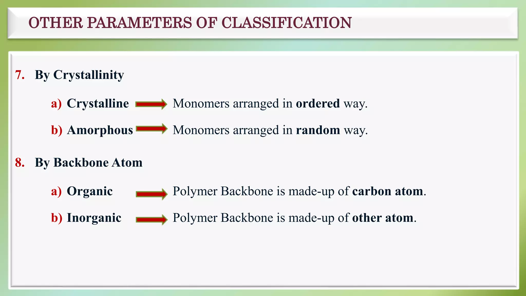 Polymers and It's Classification | PPTX