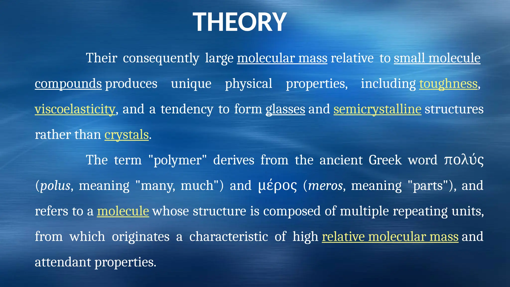 Power point Project on Polymers for School | PPTX