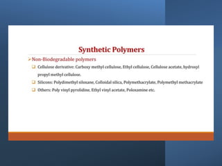 INTRODUCTION, CLASSIFICATION AND OF POLYMERS | PPTX