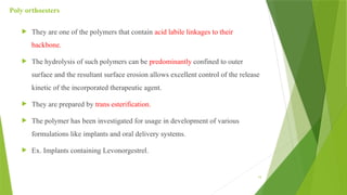 Unit 1 Novel drug delivery Polymers.pptx