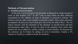 Methods of polymerisation | PPT
