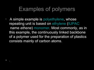Polymers For Organic Chemistry | PPT